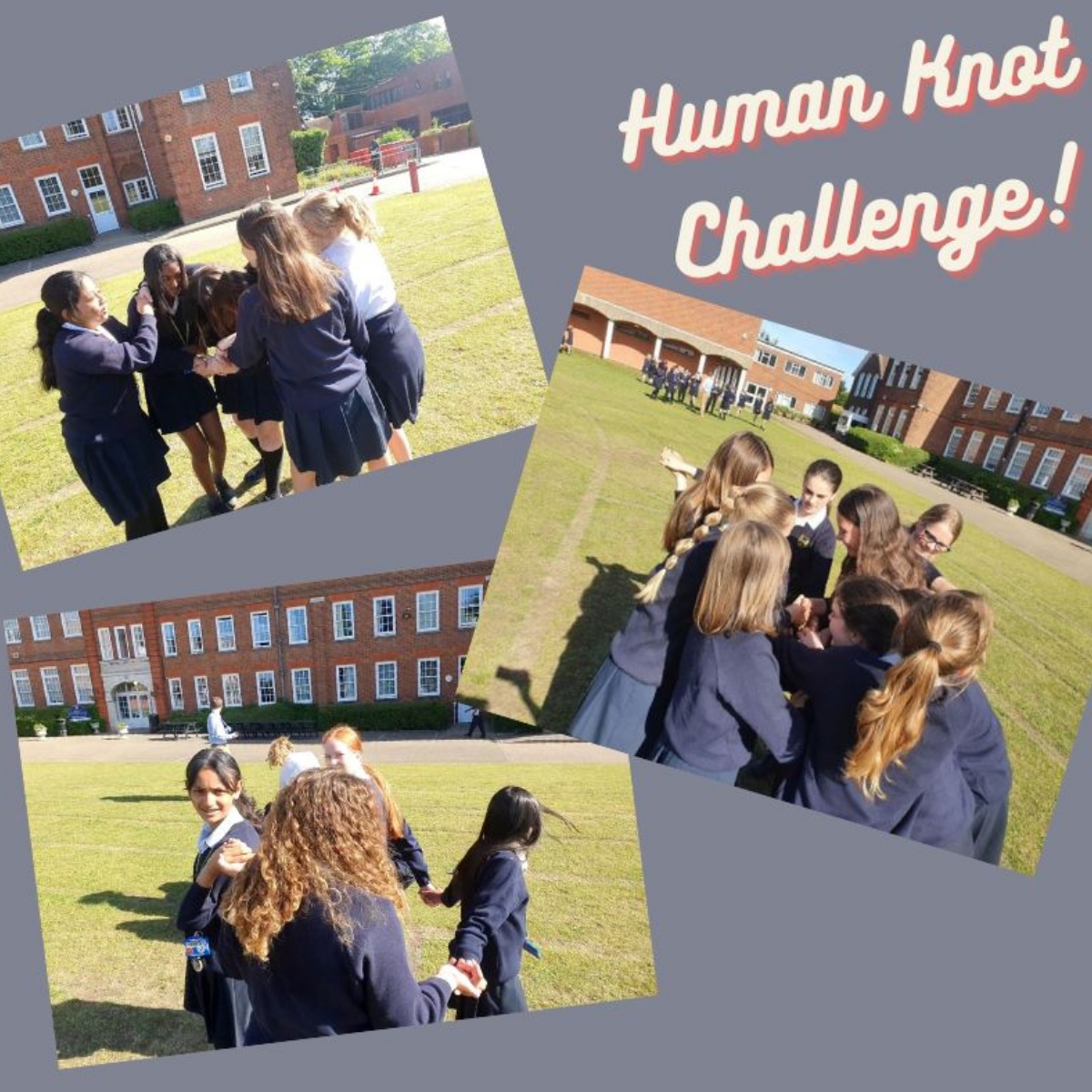 Hitchin Girls' School - Human Knot Challenge!
