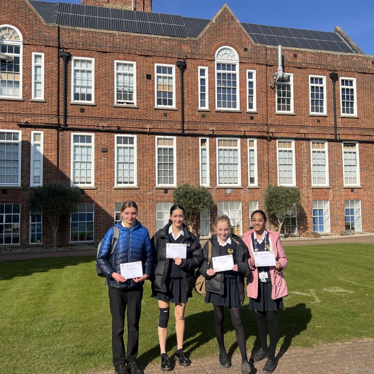 Hitchin Girls' School - Team Maths Challenge Finalists!